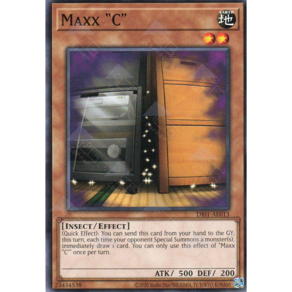 [ Bài Yugioh Chính Hãng ] Maxx "C" - Common - DI01-AE013 / DI02-AE010 ...