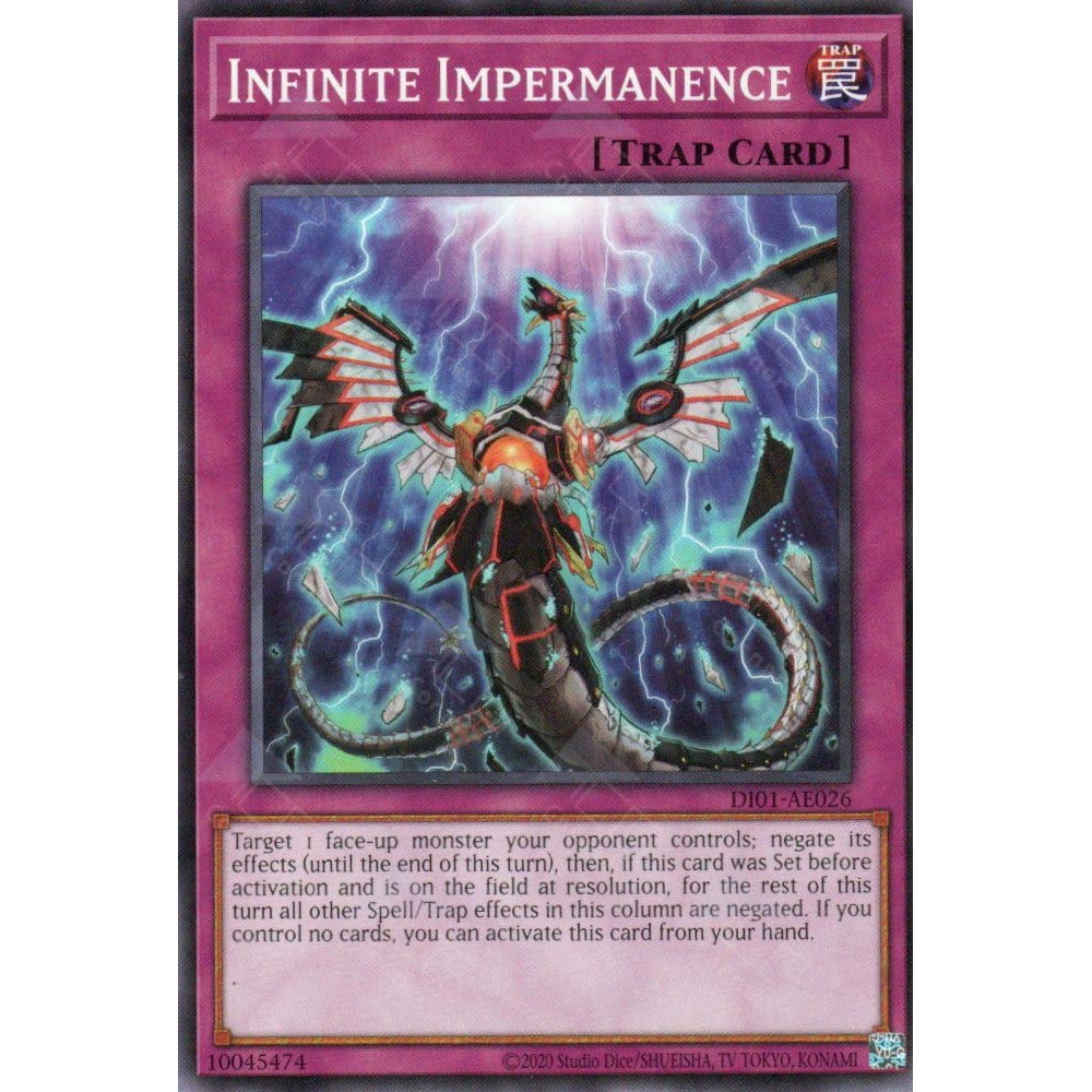 [ Bài Yugioh Chính Hãng ] Infinite Impermanence - Common - DI01-AE026 ...