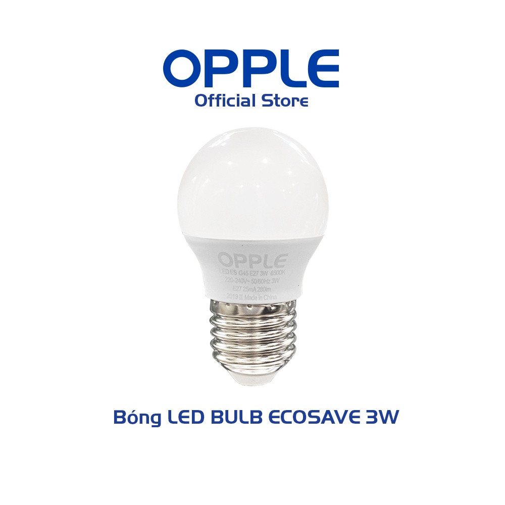 COMBO 5 Bóng Đèn OPPLE LED Bulb Eco Save G45 E27 3W - Ánh sáng vàng ...