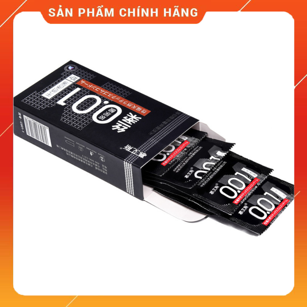 Bao cao su 001 mm Muaisi đen, bcs siêu mỏng 0.01mm kéo dài thời gian ...