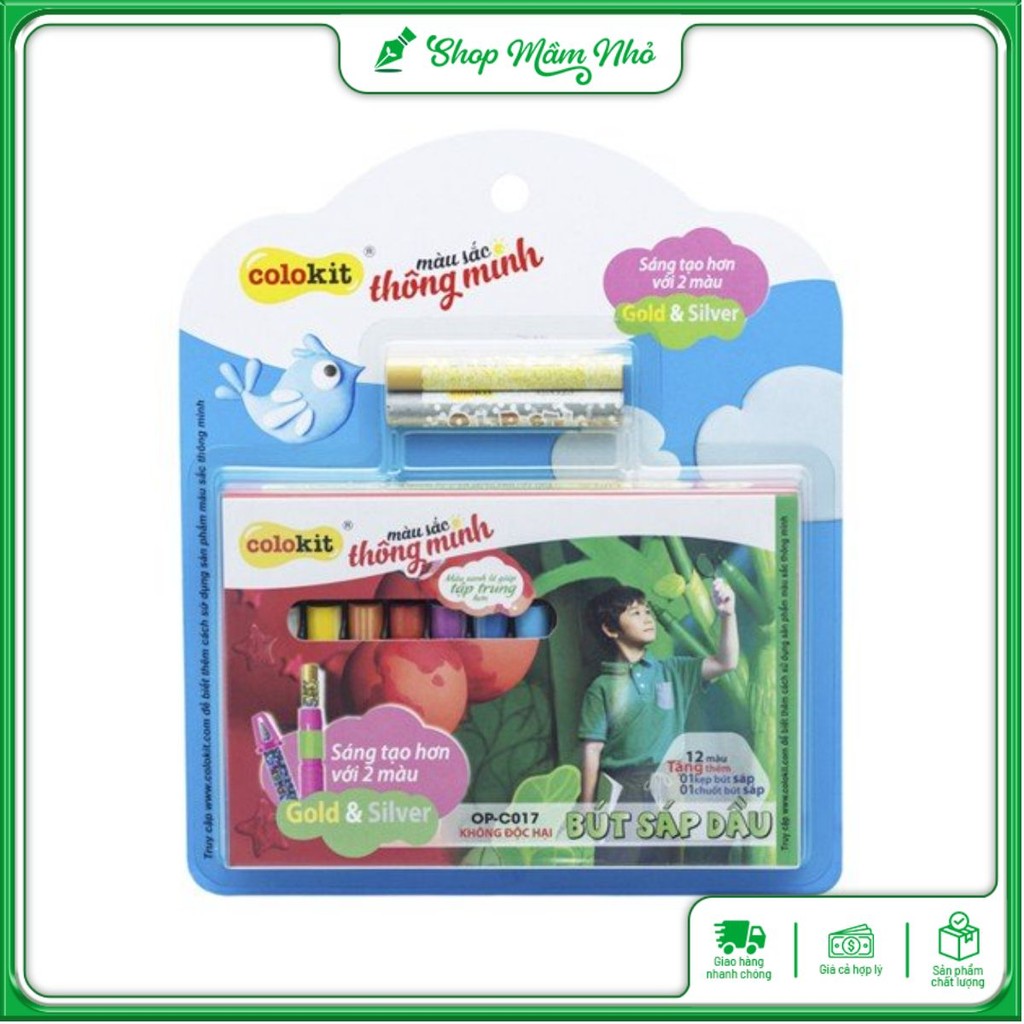Bút sáp dầu Colokit 12 màu OP - C017 | Shopee Việt Nam