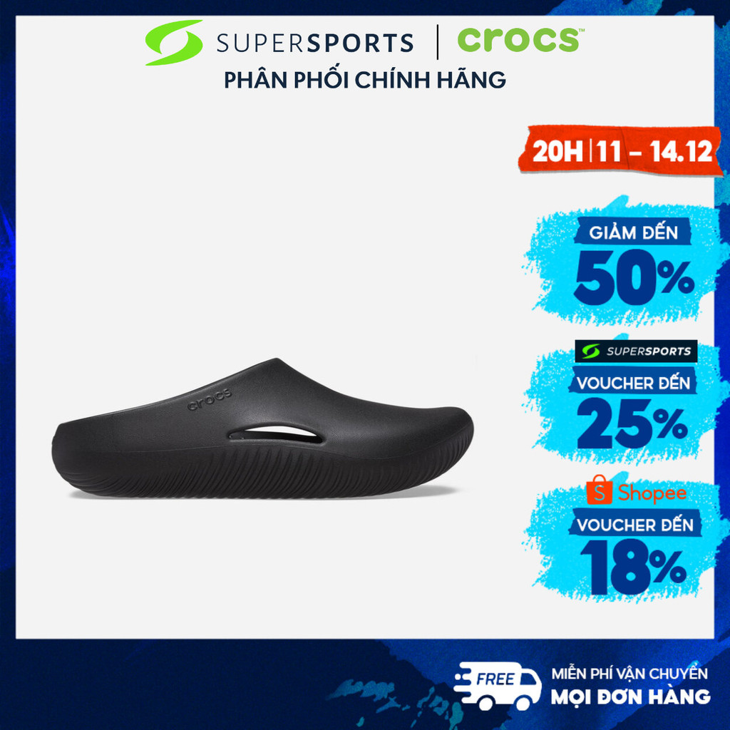Giày Clog Unisex Crocs Mellow - Đen - 208493-001 LS2811 | Shopee Việt Nam
