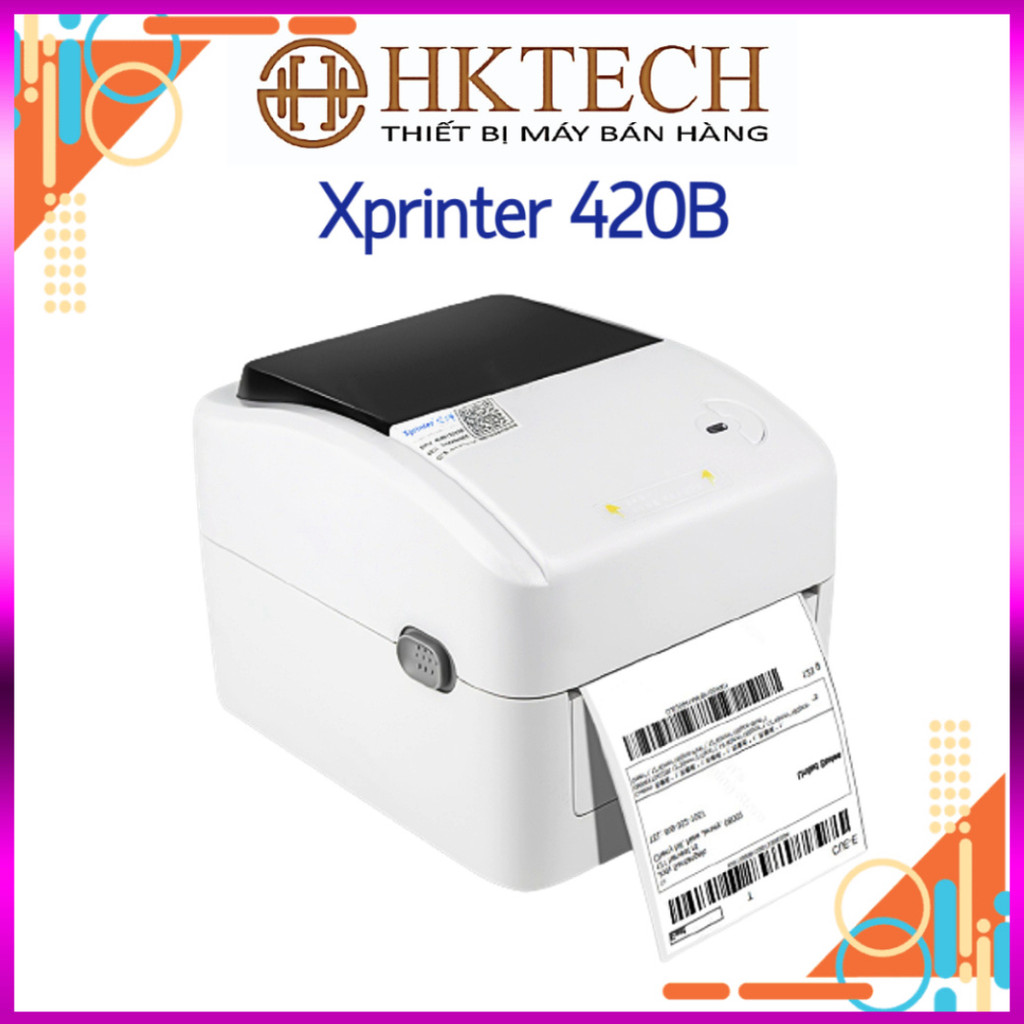 Máy in tem nhãn, mã vận đơn TMĐT Xprinter XP 420B Máy in đơn hàng, in ...