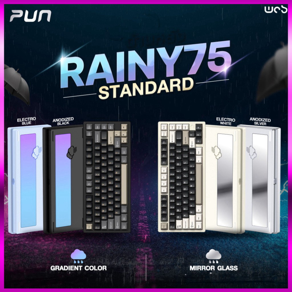 Hàng Chính Hãng Rainy 75 - Bàn phím cơ RAINY75 Kết Nối 3 Mode, Full ...