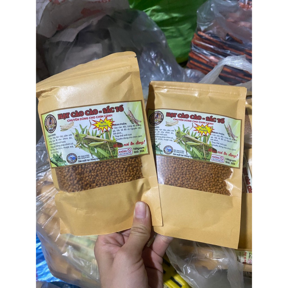 Combo Cho mùa thay lông vỗ béo chào mào+hạt cào cào sắc tố, cám chào ...