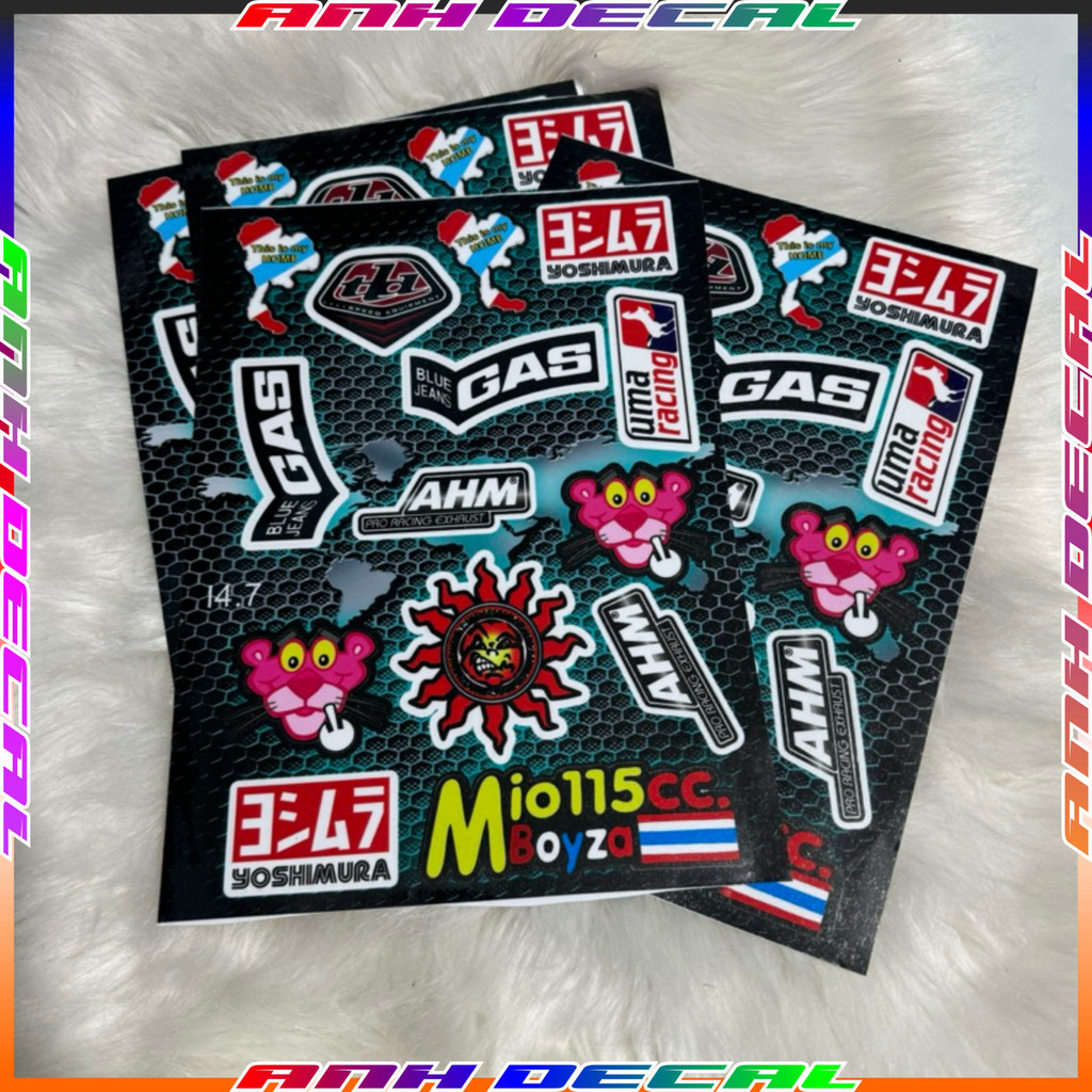 Tem Dán Tem Dán Sticker Decal Dán Đa Vị Trí Dán Xe Máy Xe Điện Decal 3 ...