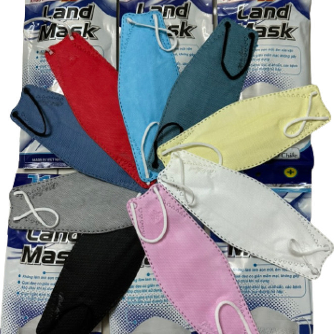 Combo 6 Túi Khẩu Trang KF94 Người Lớn 3D Land Mask (Tổng 36 Chiếc ...
