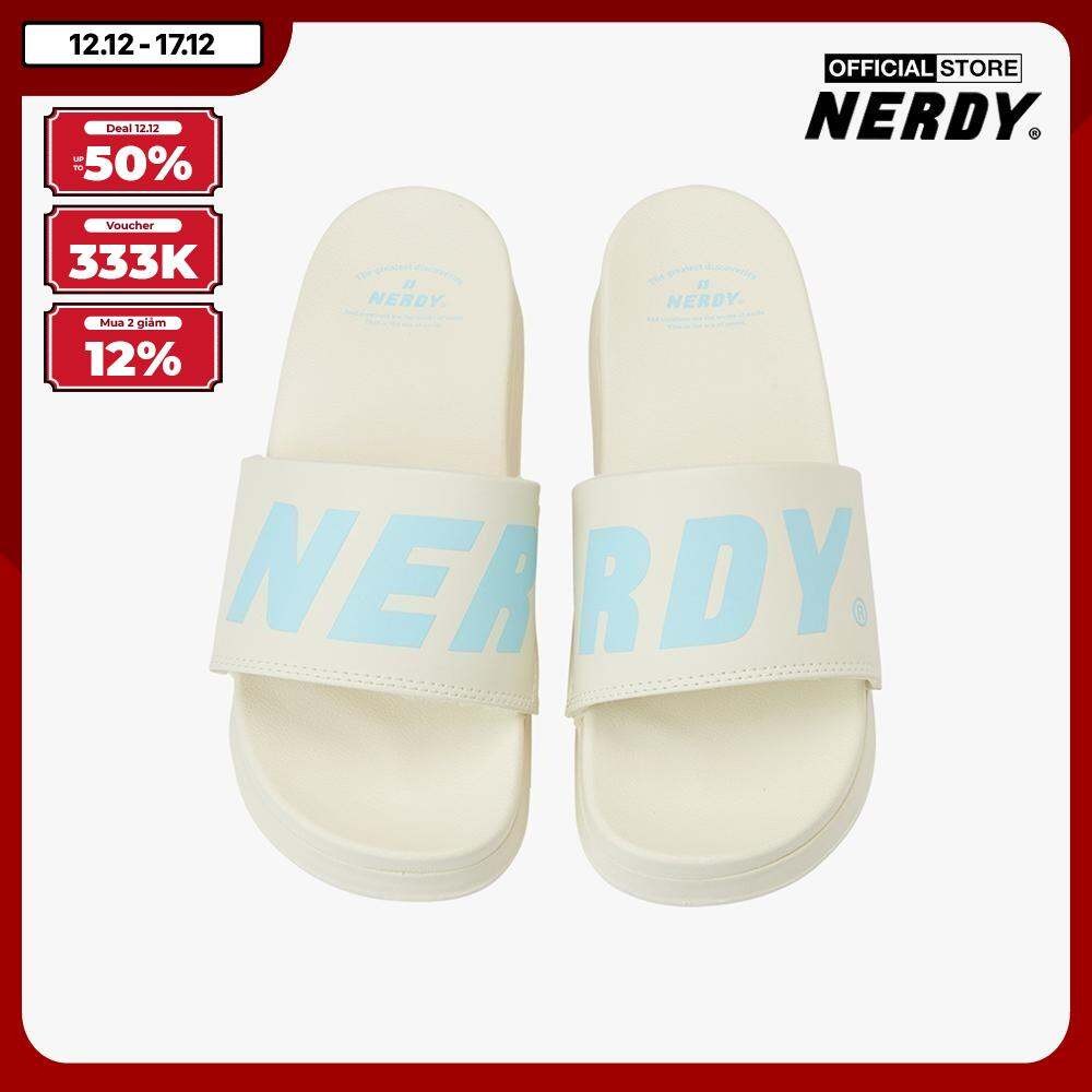 NERDY - Dép quai ngang unisex bản rộng Big Logo PNES23SD13-00 | Shopee Việt Nam