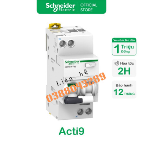Aptomat RCBO 1P+N chống dòng dò - Schneider Electric - A9D31606 A9D31610 A9D31616 A9D31620 ...