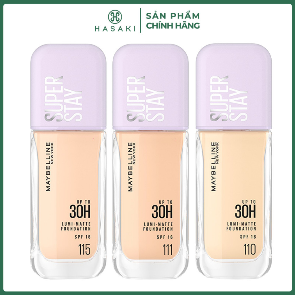Kem Nền Maybelline Bắt Sáng Che Phủ Siêu Nhẹ Superstay Up To 30H Lumi Matte Foundation SPF16 PA ...