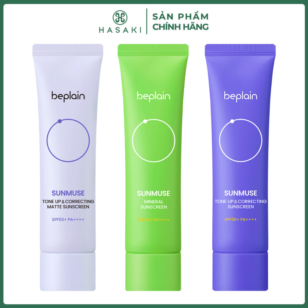 [DAILY] Kem Chống Nắng Beplain Kiềm Dầu, Nâng Tông, Cấp Ẩm 50ml Sunscreen SPF50+ PA++++ Hasaki ...