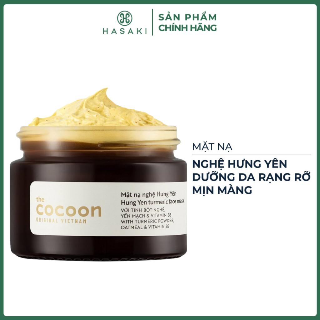 [COCOON 6.3] Mặt Nạ Nghệ Hưng Yên Cocoon Giúp Da Rạng Rỡ Mịn Màng Hasaki Sản Phẩm Chính Hãng ...