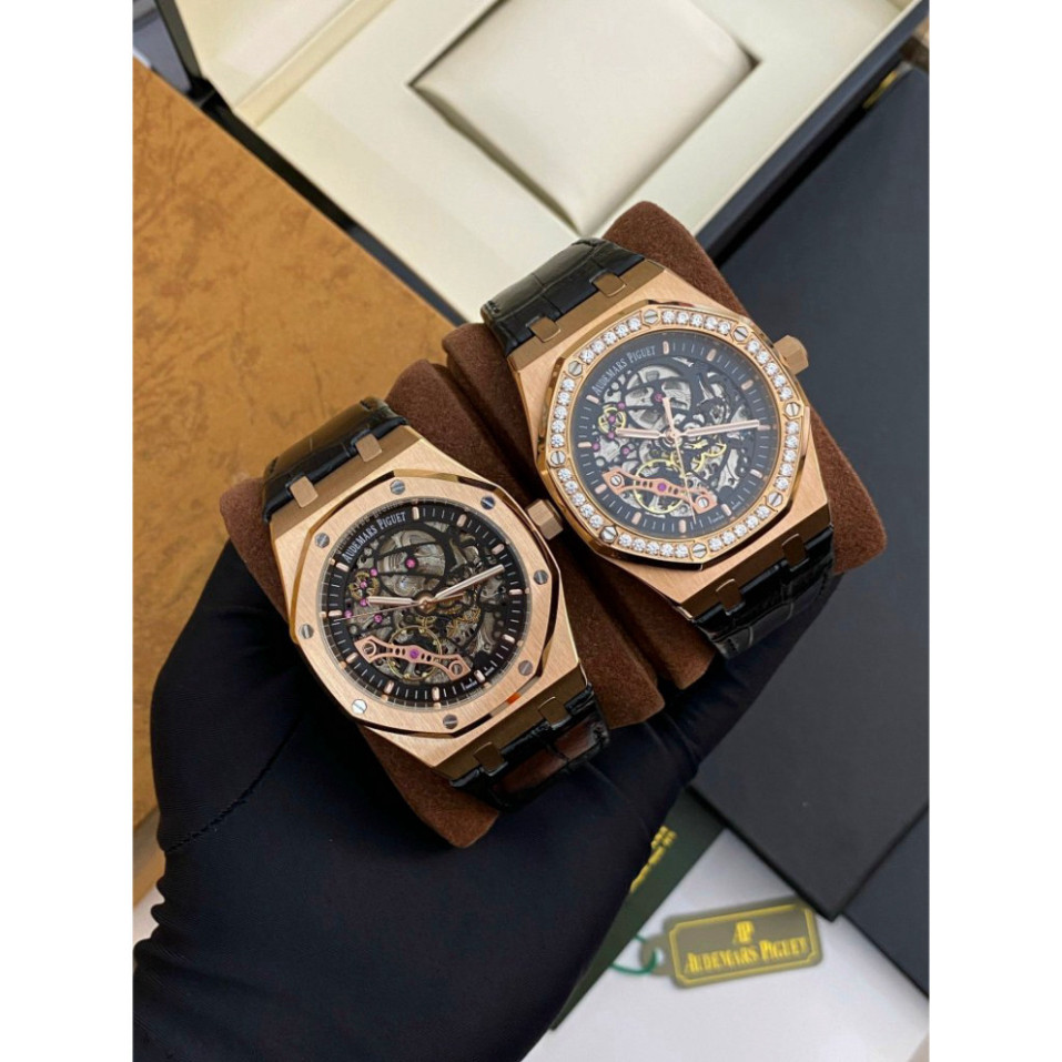 Đồng Hồ Nam AP Skeleton Sapphire Case 42mm Mặt Lộ cơ Viền trơn Máy Cơ ...