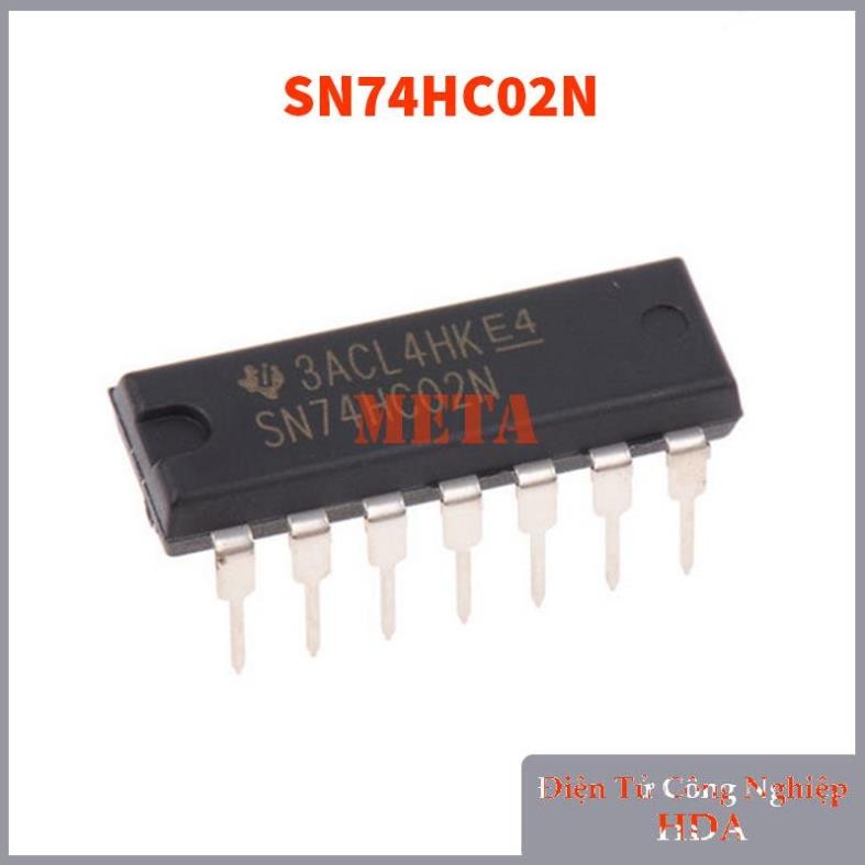 SN74HC02N DIP 14 Chân Cắm - SN74HC02 74HC02 7402 HC02 dùng cho mạch ...