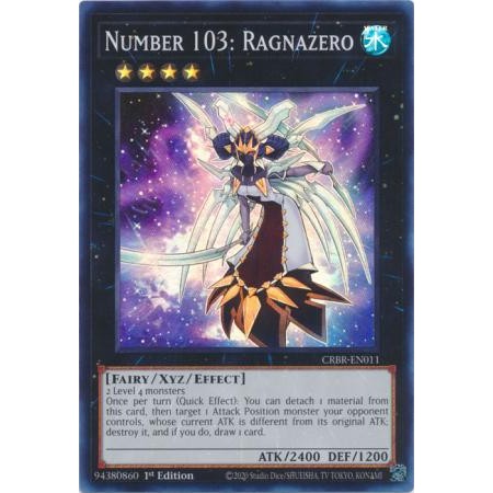 [ Bài Yugioh Chính Hãng ] Number 103: Ragnazero - CRBR-EN011 - 1st ...