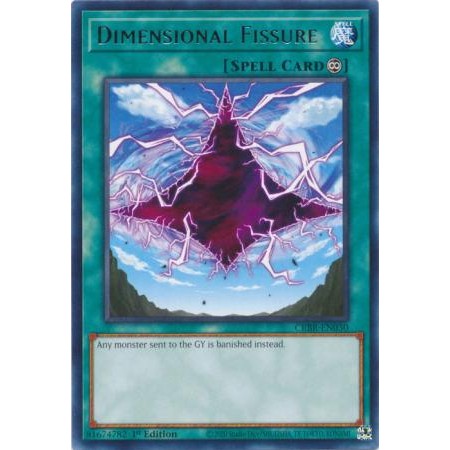 [ Bài Yugioh Chính Hãng ] Dimensional Fissure - CRBR-EN030 - Rare 1st ...