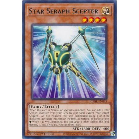 [ Bài Yugioh Chính Hãng ] Star Seraph Scepter - CRBR-EN045 - Rare 1st ...