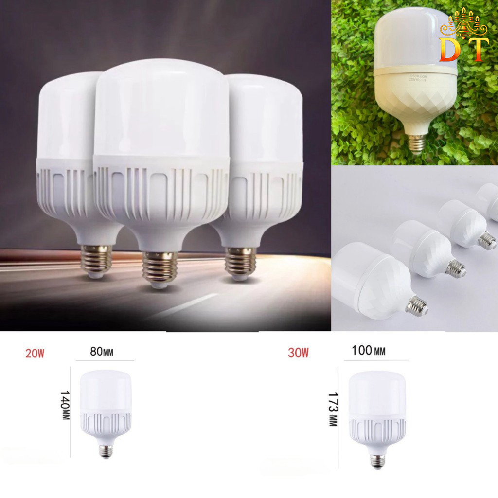 Bóng Đèn LED bud Tiết Kiệm Năng Lượng đui xoáy E27 50W / 40W / 30W / 20W / 12W DDT31 | Shopee ...