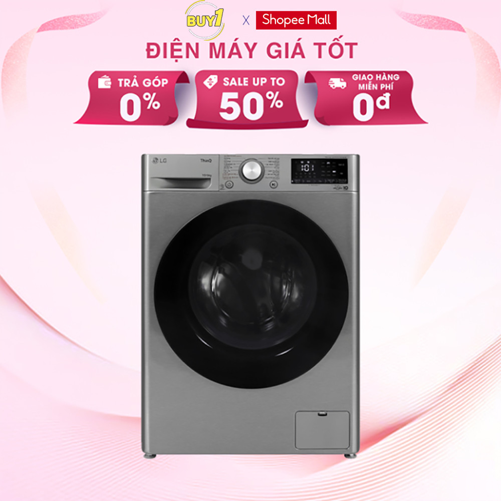 Máy giặt sấy LG AI DD Inverter giặt 10 kg - sấy 6 kg FV1410D4P - Hàng chính hãng | Shopee Việt Nam
