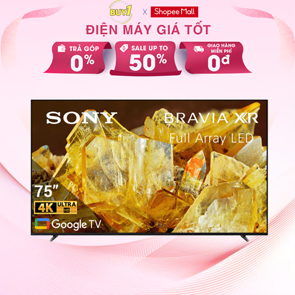 Google Tivi Sony 4K 75 inch XR-75X90L - 75X90L - Hàng chính hãng | Shopee Việt Nam
