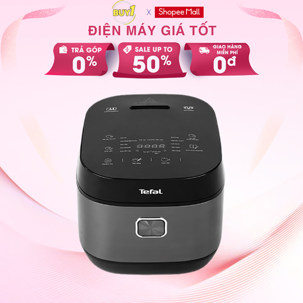 Nồi cơm điện tử Tefal 1.8 lít Delirice Plus RK776B68 - Hàng chính hãng | Shopee Việt Nam