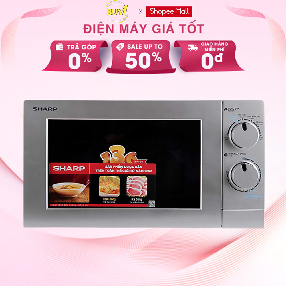 Lò Vi Sóng Sharp R-207VN-SL (20L) - Hàng chính hãng | Shopee Việt Nam