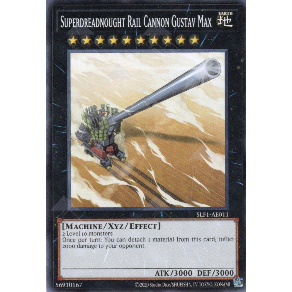 [ Bài Yugioh Chính Hãng ] SLF1-AE011 Superdreadnought Rail Cannon Gustav Max - Common | Shopee ...