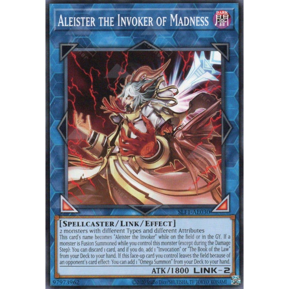 [ Bài Yugioh Chính Hãng ] SLF1-AE030 Aleister the Invoker of Madness - Common | Shopee Việt Nam