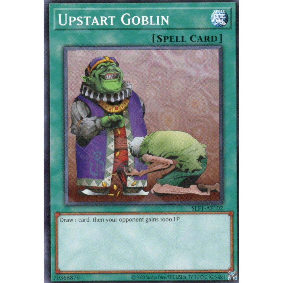 [ Bài Yugioh Chính Hãng ] SLF1-AE102 Upstart Goblin - Common | Shopee ...