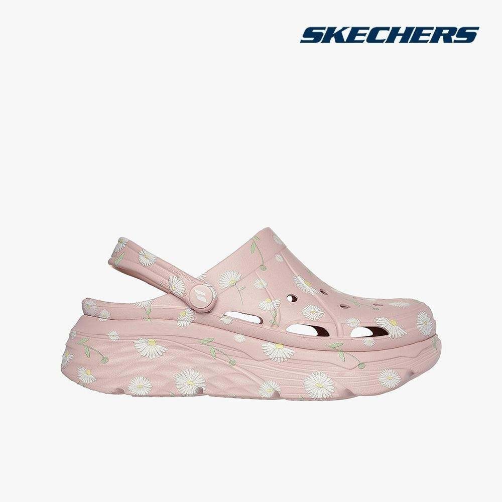 SKECHERS - Giày clog nữ trang trí họa tiết Max Cushioning Foamies ...