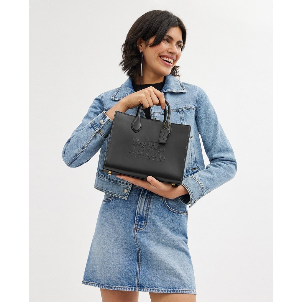 COACH - Túi tote nữ phom chữ nhật thanh lịch CR681-B4BK | Shopee Việt Nam