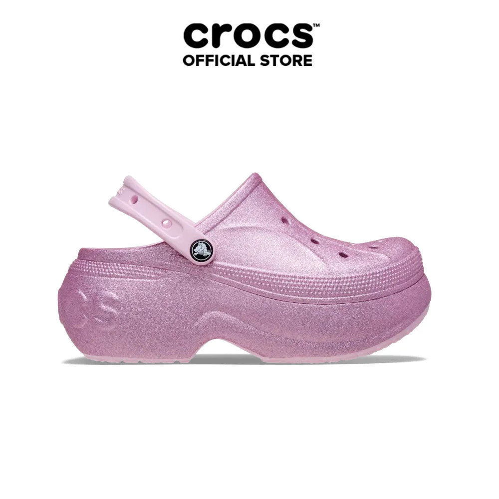Giày Clog Unisex Crocs Bella Glitter - Ballerina Pink | Shopee Việt Nam