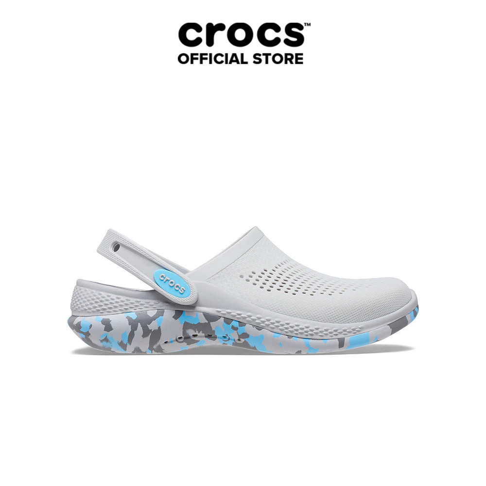 Giày Clog Unisex Crocs Marbled Literide 360 - Light Grey/Oxygen ...