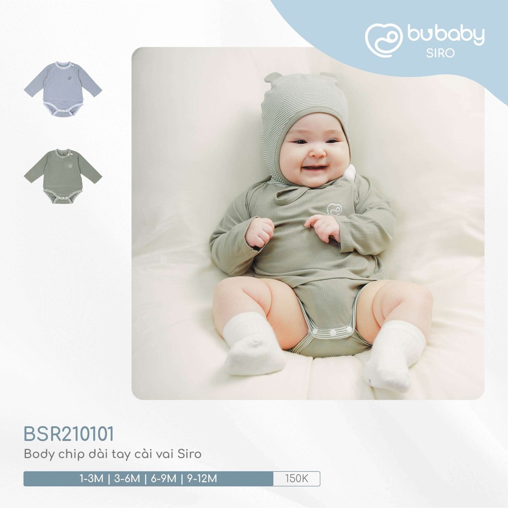 Bubaby (1-12M) Body dài tay BU Baby - Bubaby sơ sinh - Bubaby chính ...