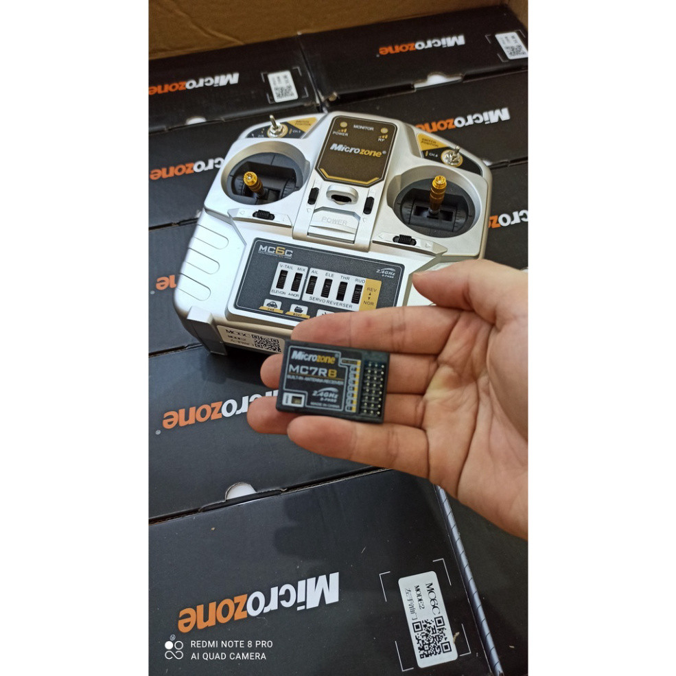 Tay điều khiển Microzone MC6C + Mạch thu Rx MC7RB 400-800m (Bản nâng cấp của MC6R) dùng cho ôtô ...
