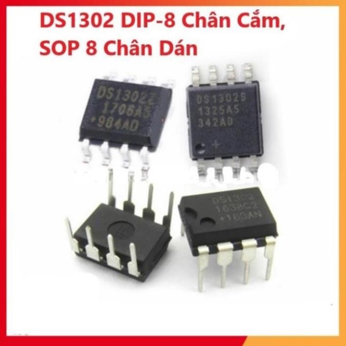 IC Đồng Hồ Thời Gian Thực DS1302, DS1307, DIP-8 Chân Cắm DS1302, DS1307 SOP-8 Chân Dán SMD- Đếm ...