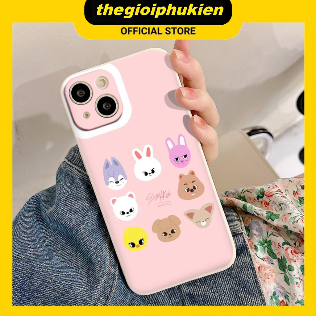 Ốp lưng iphone cạnh vuông kpop Stray icon cute dành cho ip 6 đến ...