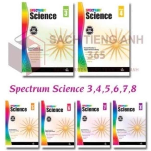 Sách - Spectrum - Science - Grade 3,4,5,6,7,8 - Khổ A4 in màu | Shopee ...