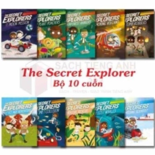 Truyện - The Secret Explorers Series - bộ 10 cuốn - giấy vàng chống lóa ...