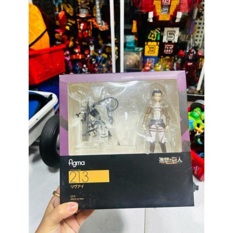 Mô hình Action Figure Attack on Titan Figma 213 Levi Ackerman cleaning ...