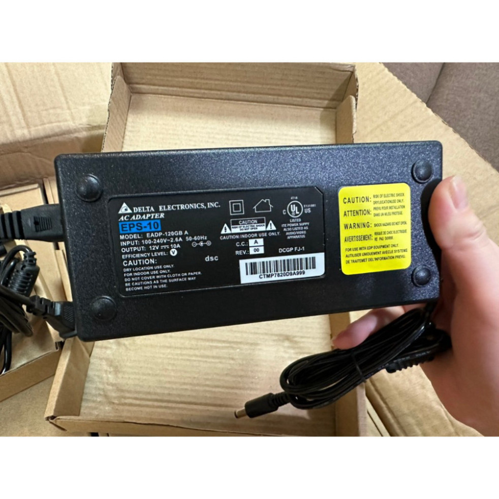 Nguồn Delta 12V10A, 12V 10A, Hàng hãng bảo hành công ty XỊN | Shopee ...