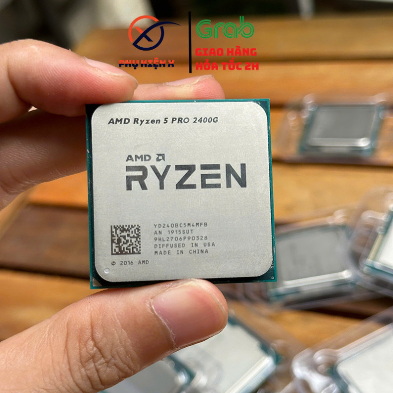 Bộ vi xử lý AMD Ryzen 5 2400G, Ryzen 5 2400G Pro 3.6 GHz tích hợp VGA ...