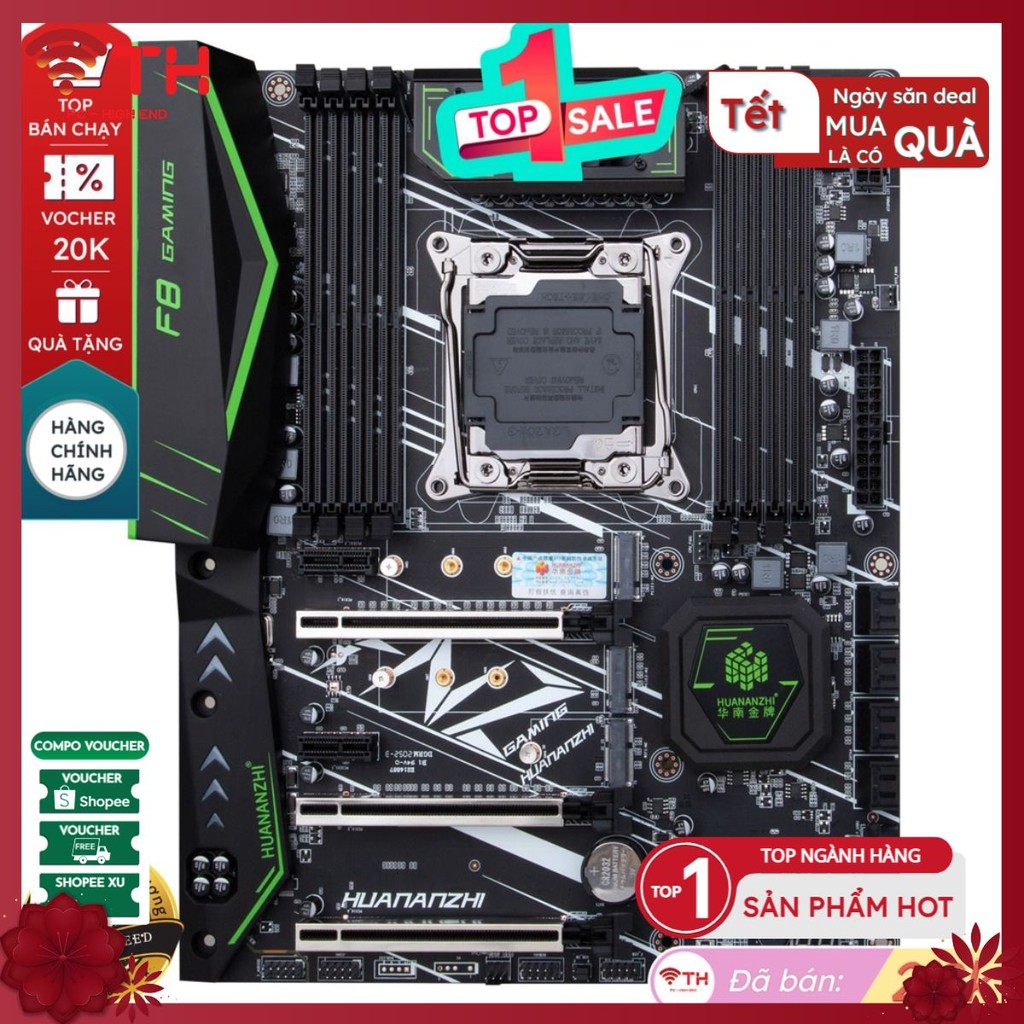 Bo mạch chủ Mainboard Huananzhi X99 F8 socket 2011v3 ( X99T8 hỗ trợ CPU ...