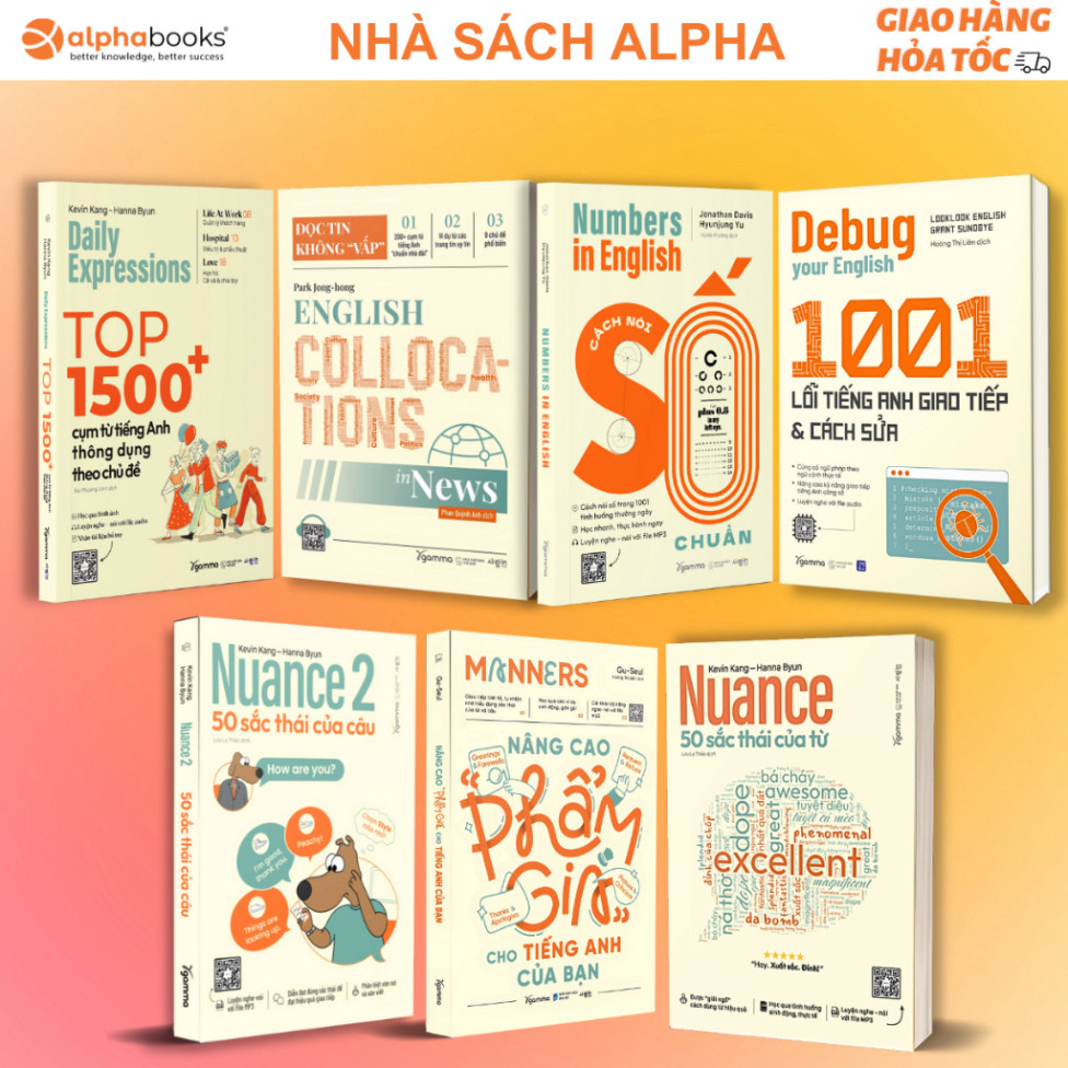 Sách - Combo: Manners +Nuance 1,2 + English Collocations In News - Đọc ...