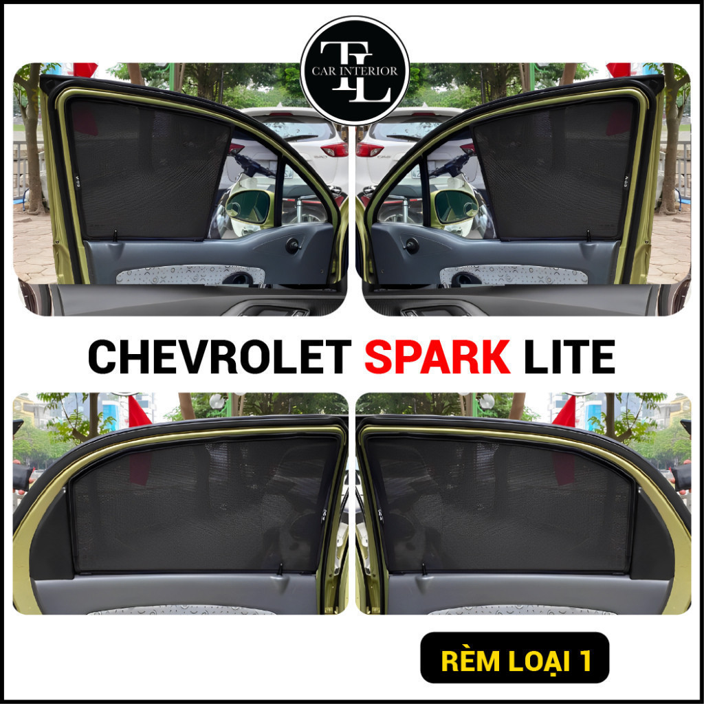 Rèm Che Nắng Nam Châm Xe Chevrolet Spark Lite, rèm Che Nắng Loại 1 ...
