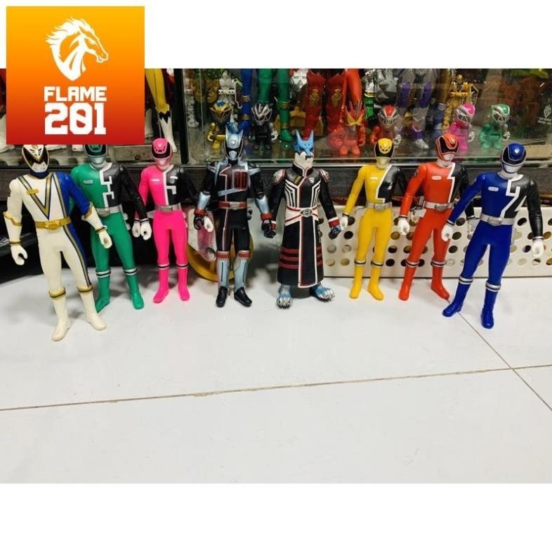 [2nd] Mô hình Sofubi Super Sentai Spd Deka nguyên set size 18cm ...