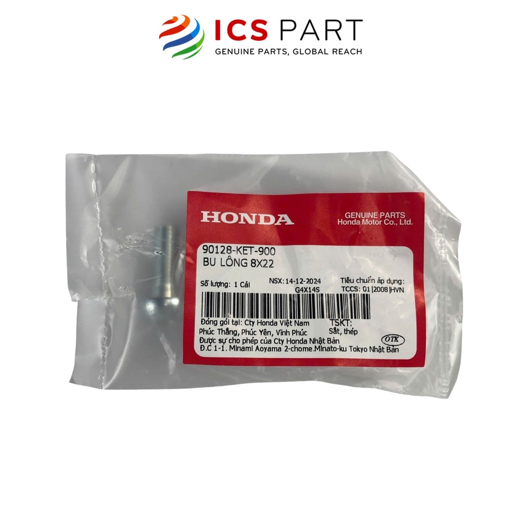 Bu Lông 8X22 HONDA Air Blade, Wave, Winner (90128KET900) | Shopee Việt Nam