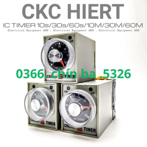Rơ LE Thời Gan CKC Tặng Kèm Đế,IC TIMER CKC AH3-3(10S;30S;60S;10M;30M ...