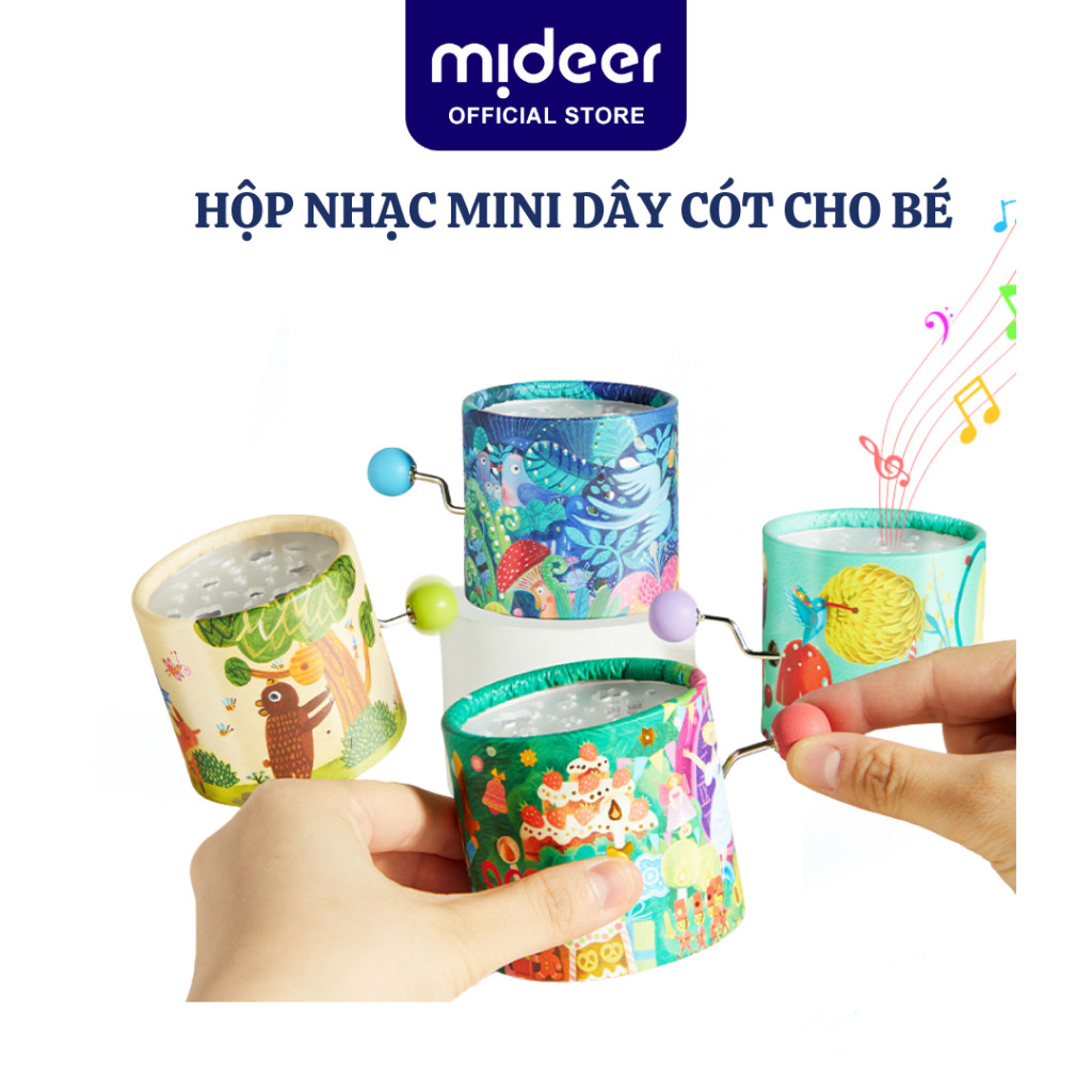 Hộp nhạc mini dây cót cho bé Mideer Hand Crank Music Box | Shopee Việt Nam