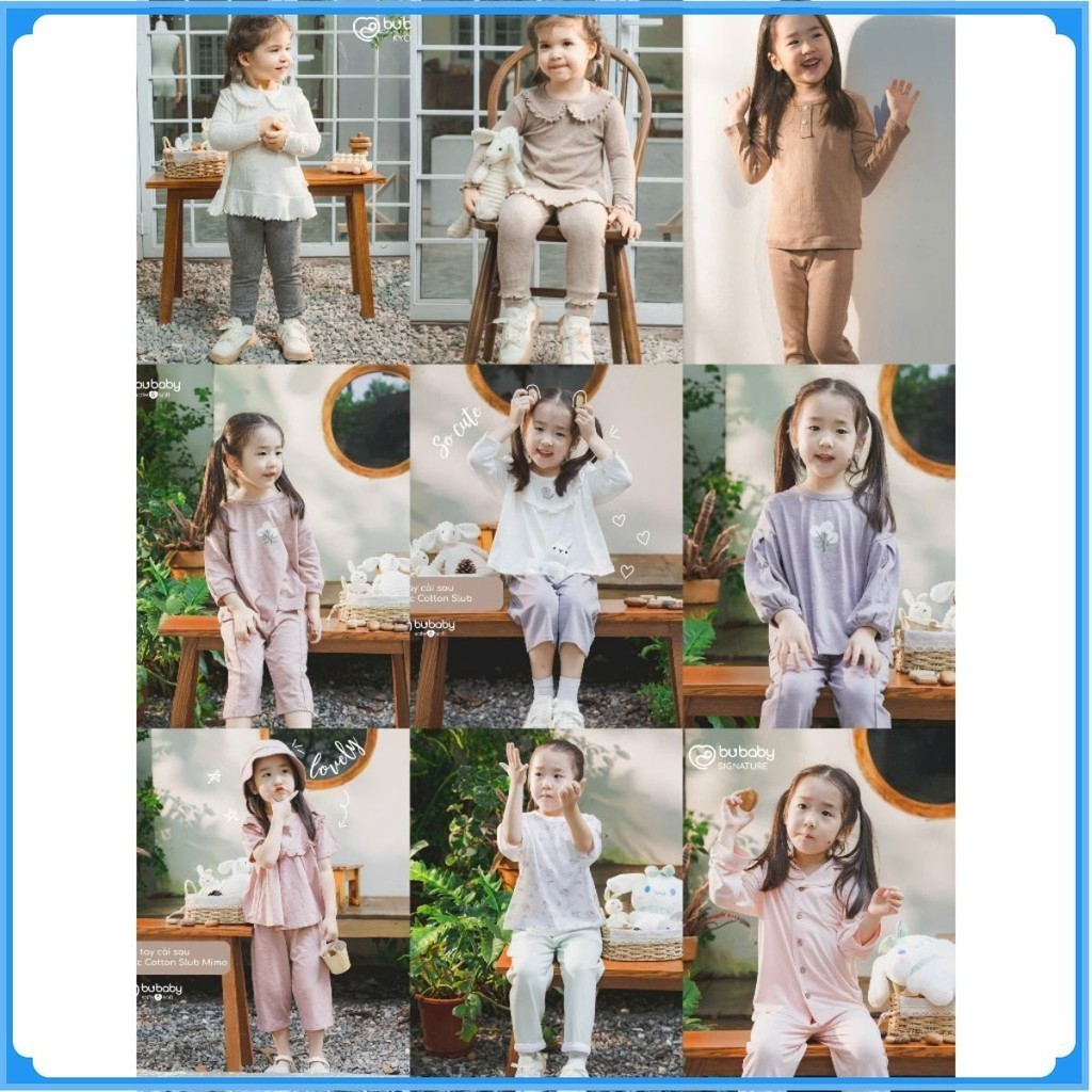 (6M-5Y) Set đồ thu đông cho bé gái - Bubaby bé gái cute - Đồ thu đông ...